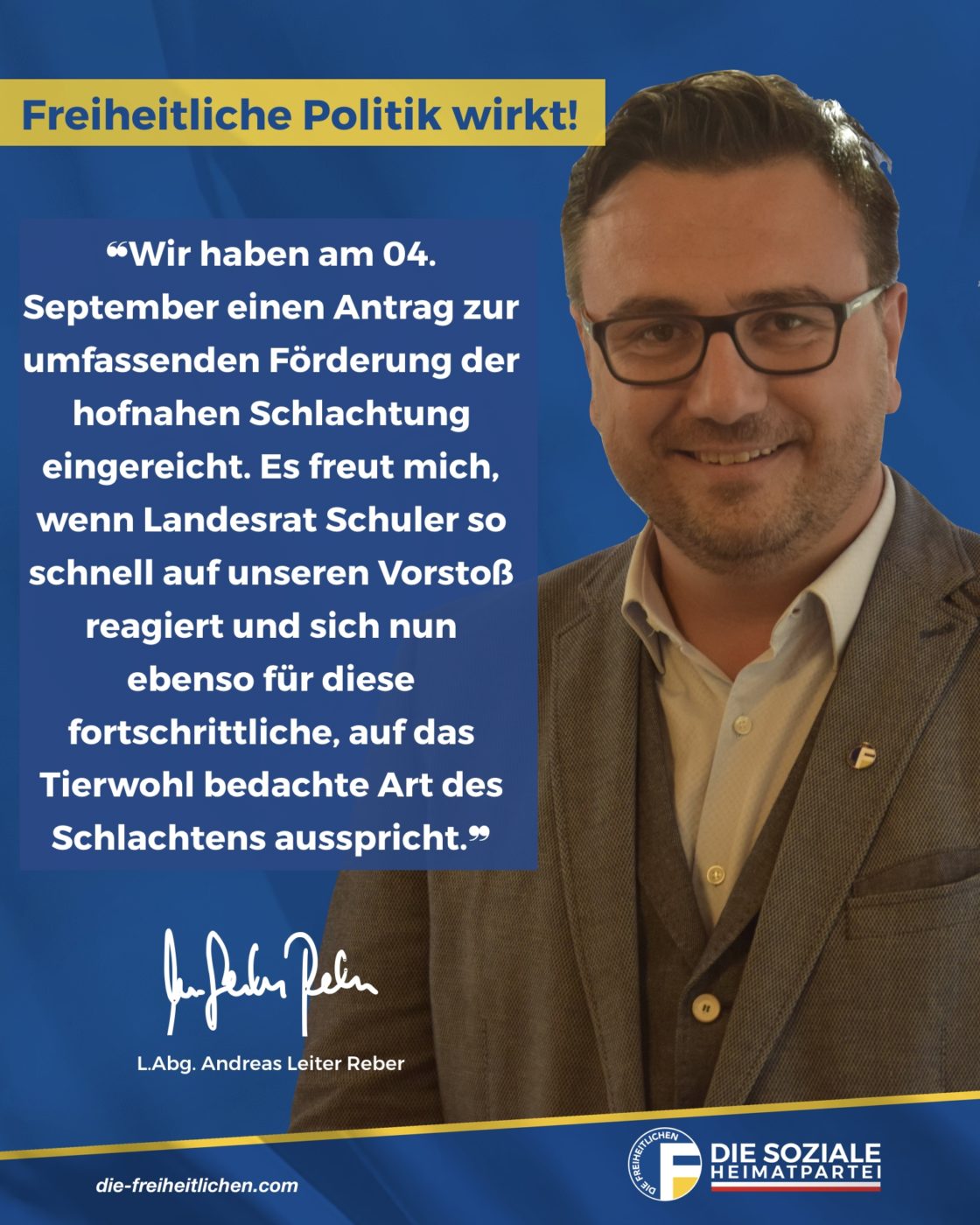 Freiheitliche Politik wirkt: Schuler unterstützt Forderung zum Ausbau ...